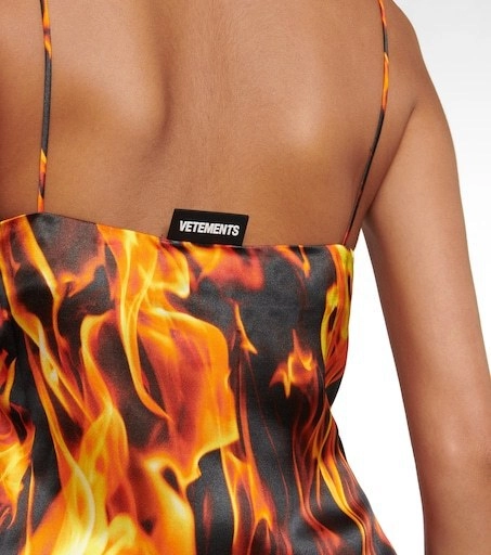Vetements Printed Minidress