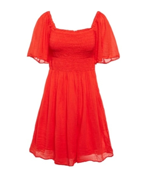 Velvet By Graham & Spencer Esme Cotton Gauze Minidress