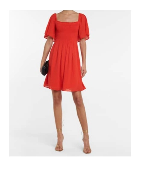 Velvet By Graham & Spencer Esme Cotton Gauze Minidress