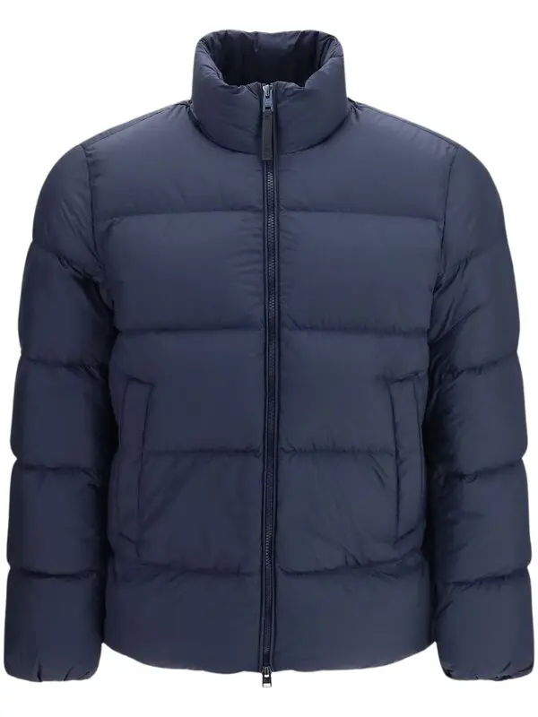 Woolrich Duck Down Puffer Coat In Quilted Nylon