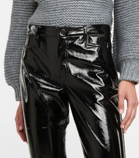 Proenza Schouler White Label Coated High-rise Straight Pants