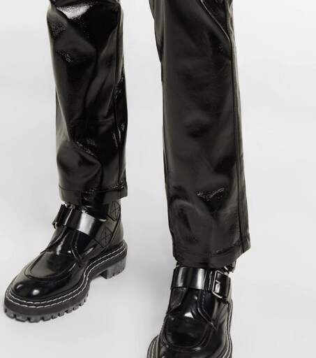 Proenza Schouler White Label Coated High-rise Straight Pants