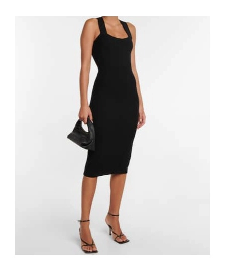 PATOU Knit Wool Midi Dress