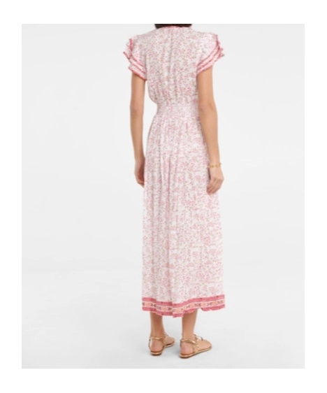 Poupette St Barth Della Floral Midi Dress