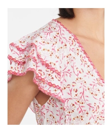 Poupette St Barth Della Floral Midi Dress