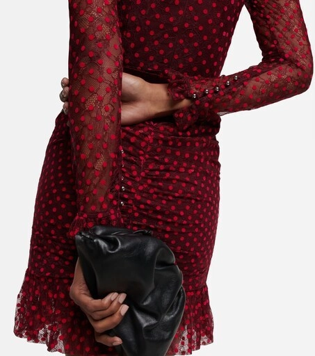 Rebecca Vallance Midnight Kiss Lace Mini Dress
