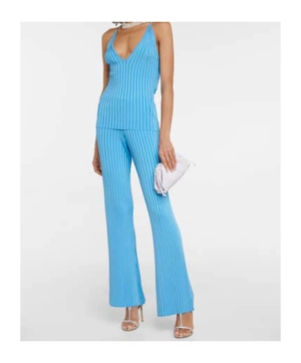 Galvan Rhea Ribbed-knit Tank Top