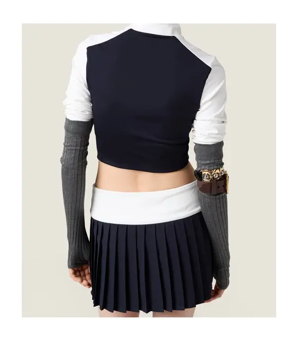 Miu Miu Stretch Technical Jersey Top