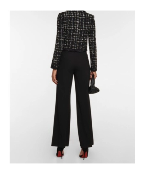 Giambattista Valli Checked Cropped Tweed Jacket