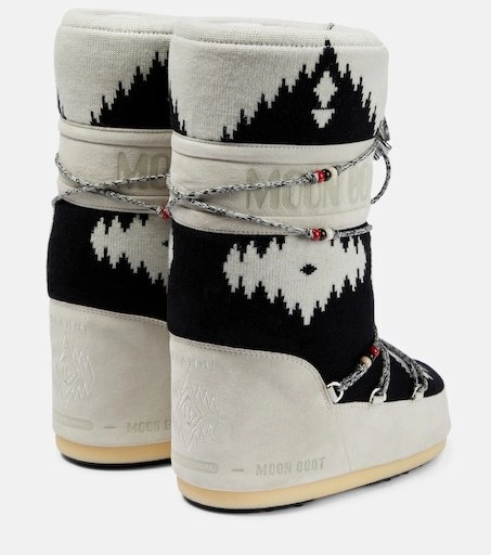 Alanui X Moon Boot Icon Knit Boots