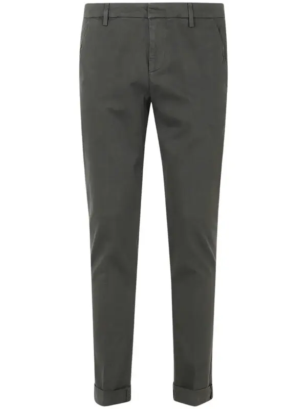 DONDUP Cotton-blend Stretch Trousers - Grey