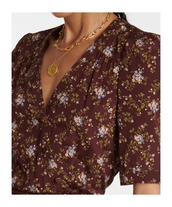 Veronica Beard Flower Pattern Printed Dress