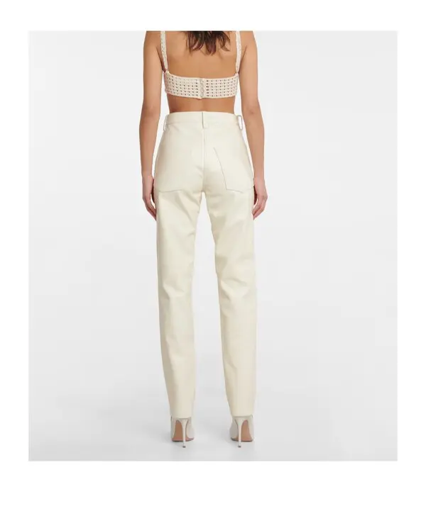 Magda Butrym High-rise Straight Leather Pants