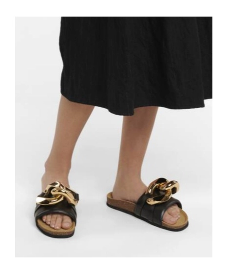 J.W.ANDERSON Embellished Leather Slides