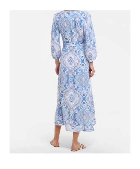 Melissa Odabash Taylor Printed Wrap Midi Dress