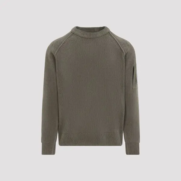 C.P. COMPANY Chenille Crewneck Sweater - Green