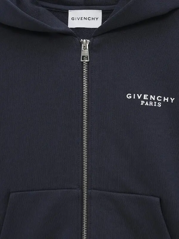 Givenchy Logo-print Zip-up Hoodie