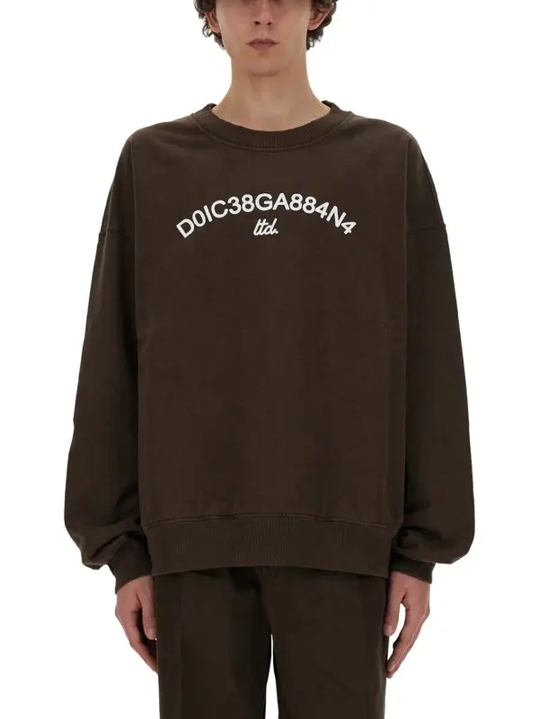 Dolce & Gabbana Cotton Sweatshirt With Logo For