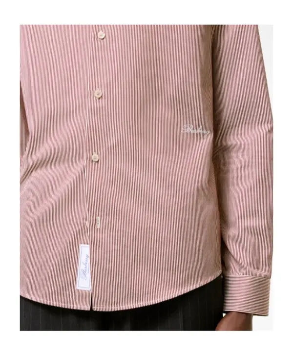 Burberry Slim Fit Striped Cotton Shirt