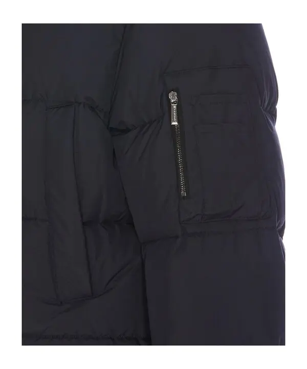MOORER Davide-stp Padded Hooded Drawstring Jacket - Blue