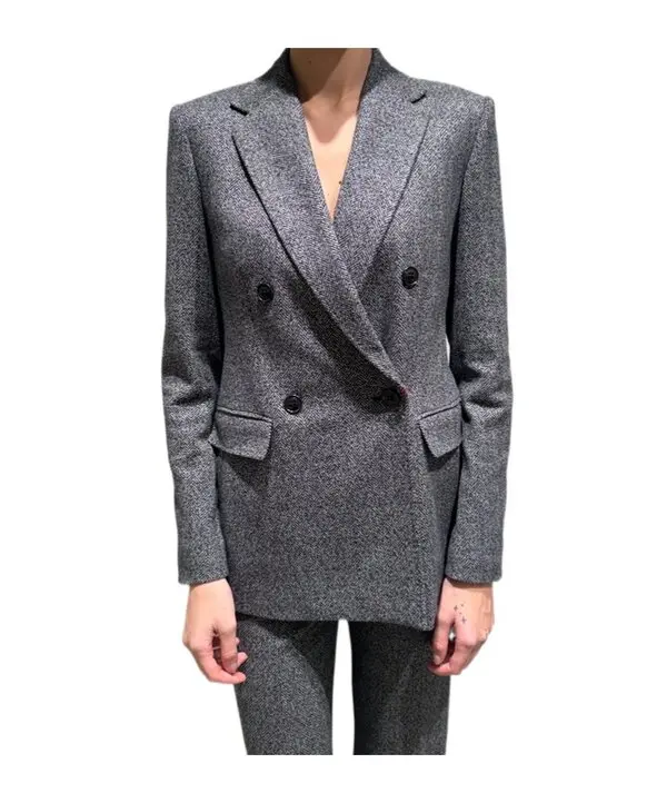 Max Mara Long-sleeve Casual Jacket - Gray