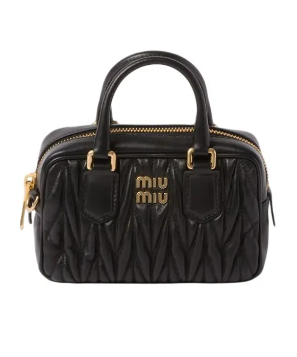 Miu Miu Matelassé Nappa Leather Top-handle Mini-bag