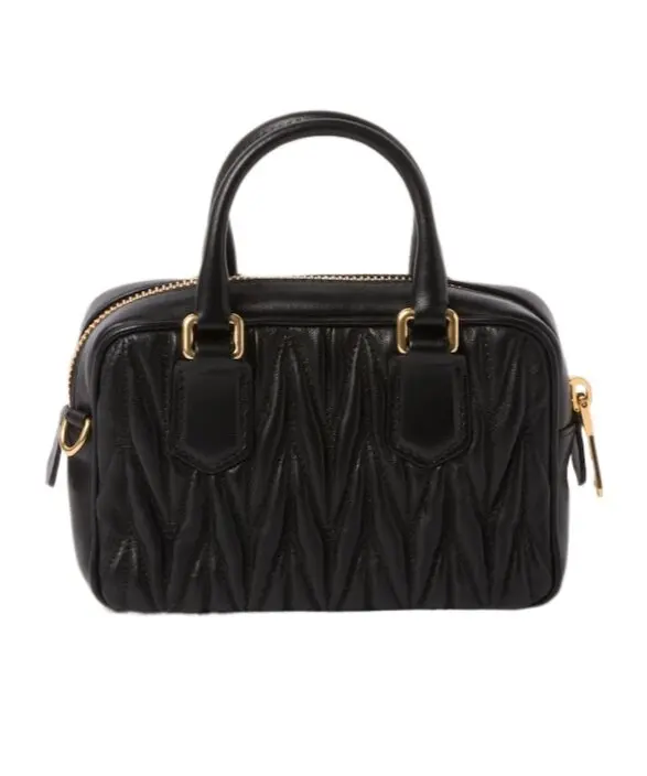 Miu Miu Matelassé Nappa Leather Top-handle Mini-bag