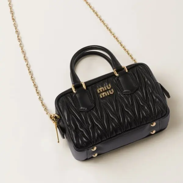 Miu Miu Matelassé Nappa Leather Top-handle Mini-bag