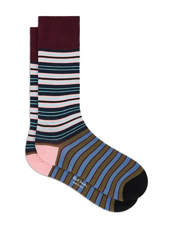 Paul Smith Pool Stripe Socks - Navy