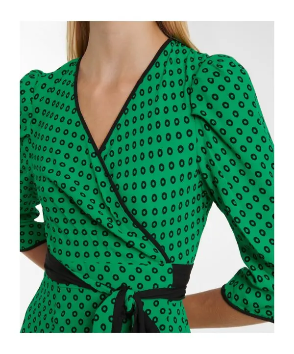 Diane Von Furstenberg Charlene Polka-dot Minidress