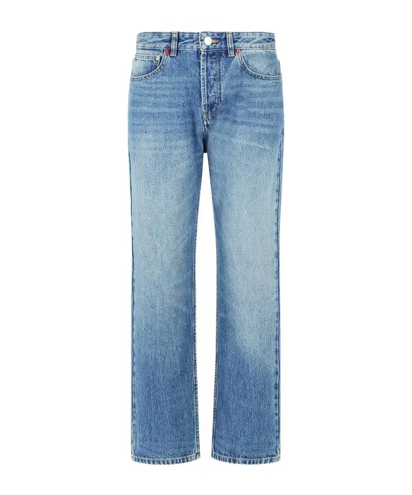 Isabel Marant Étoile Daya Logo Patch Cropped Pants - Blue