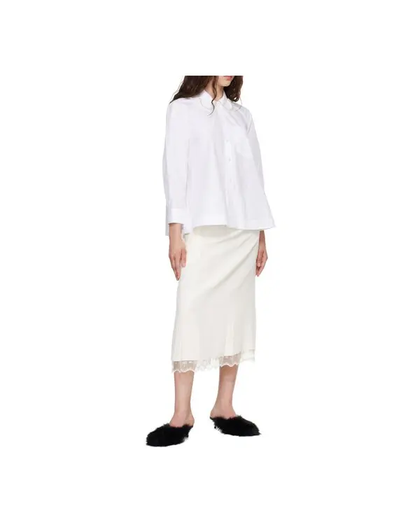 Simone Rocha Long Sleeved Embellished-collar Shirt