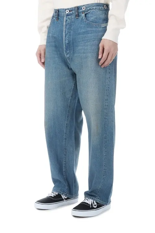A.PRESSE No.22 Washed Wide Denim Pants