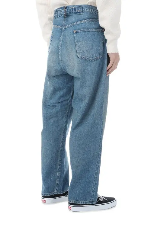 A.PRESSE No.22 Washed Wide Denim Pants