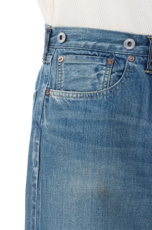 A.PRESSE No.22 Washed Wide Denim Pants