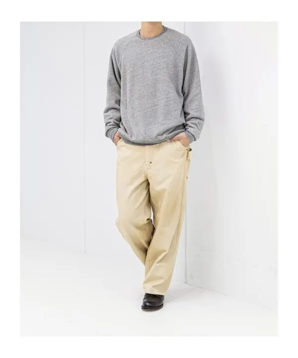 A.PRESSE Retro Lightweight Reversible Sweatshirt - Gray/navy