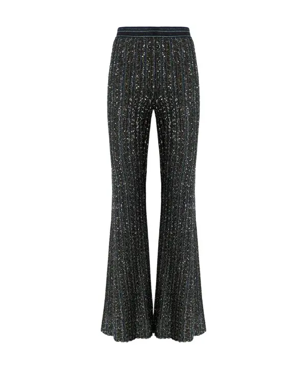 Missoni Sequin-embellished Striped Trousers