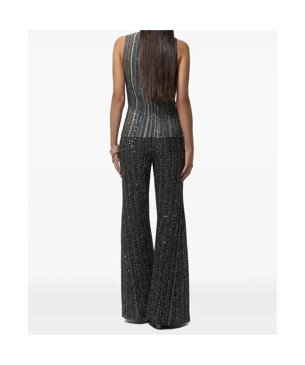 Missoni Sequin-embellished Striped Trousers