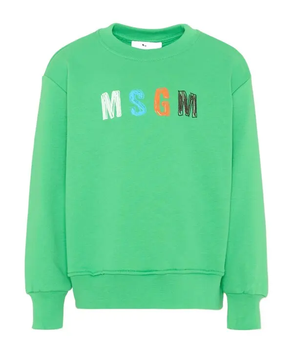 MSGM Crewneck Graphic Sweatshirt