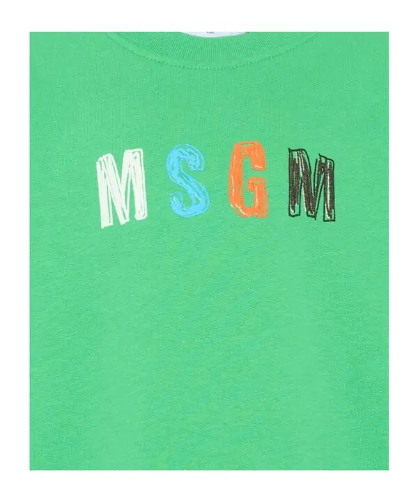 MSGM Crewneck Graphic Sweatshirt