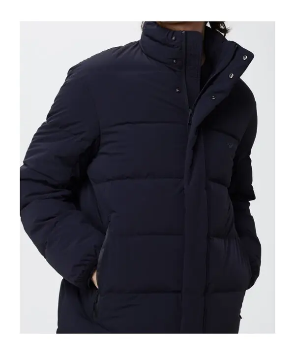 Emporio Armani Long-sleeve Stand-collar Down Jacket
