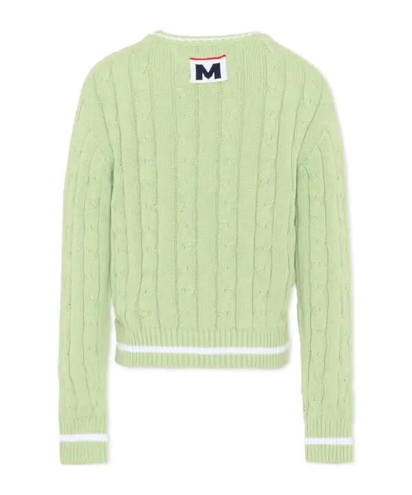 MSGM Long-sleeved Knitted Pullover - Green