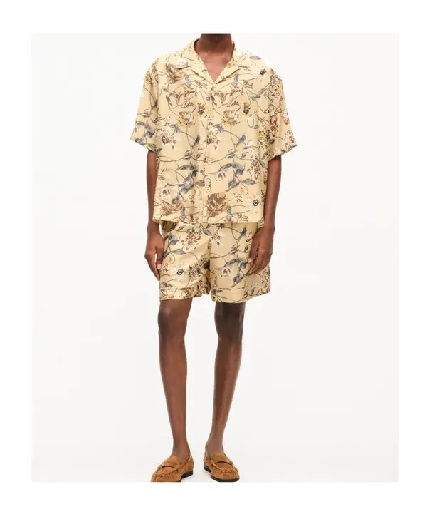 Kenzo Wildflower' Elasticated Shorts In Silk