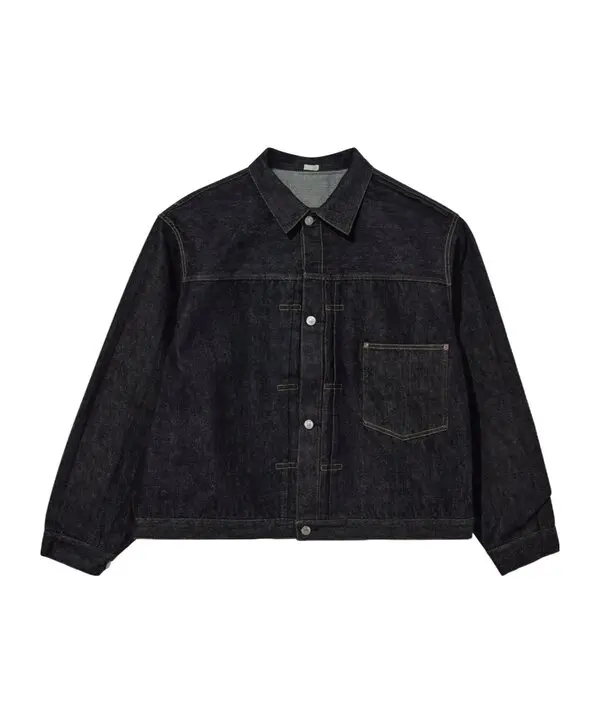 A.PRESSE Collared Denim Jacket