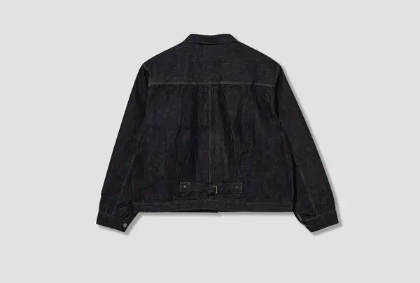 A.PRESSE Collared Denim Jacket