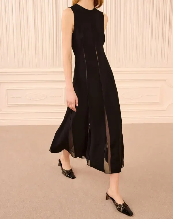 Ulla Johnson Sleeveless Midi Dress - Black