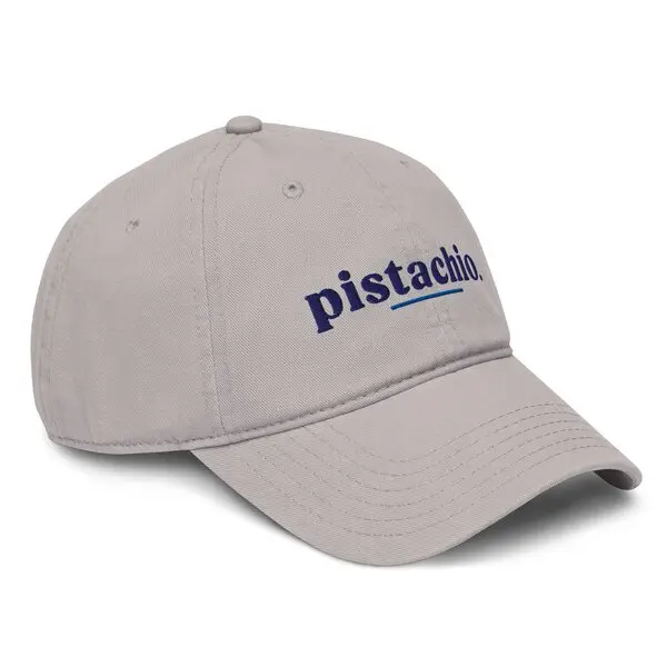 ANCHOR & CREW Pistachio Slogan Cotton Embroidered Cap - Grey
