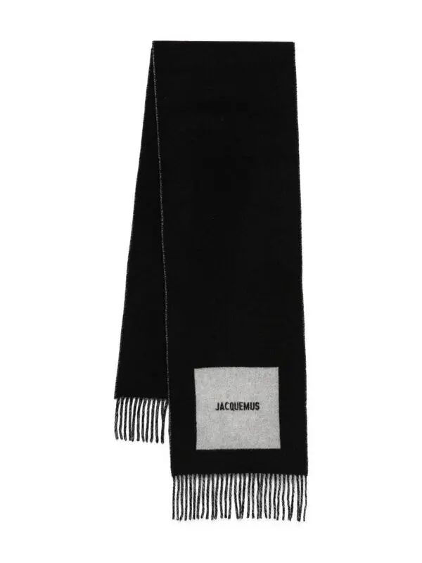 Jacquemus Logo Wool Scarf