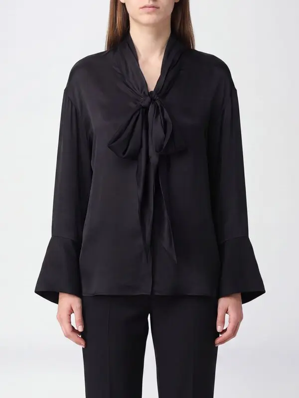 Balmain Slim Fit Silk Pussy-bow Shirt