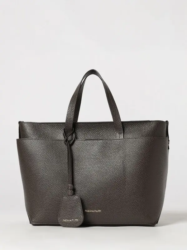 Fabiana Filippi Large Full-grain Leather Tote Bag With Double Handle